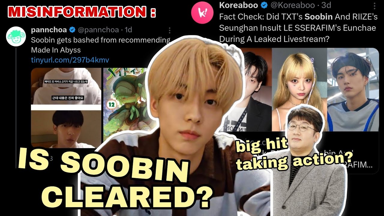 Issues About Soobin, DEBUNKED? (+ is Big Hit taking action?) - YouTube