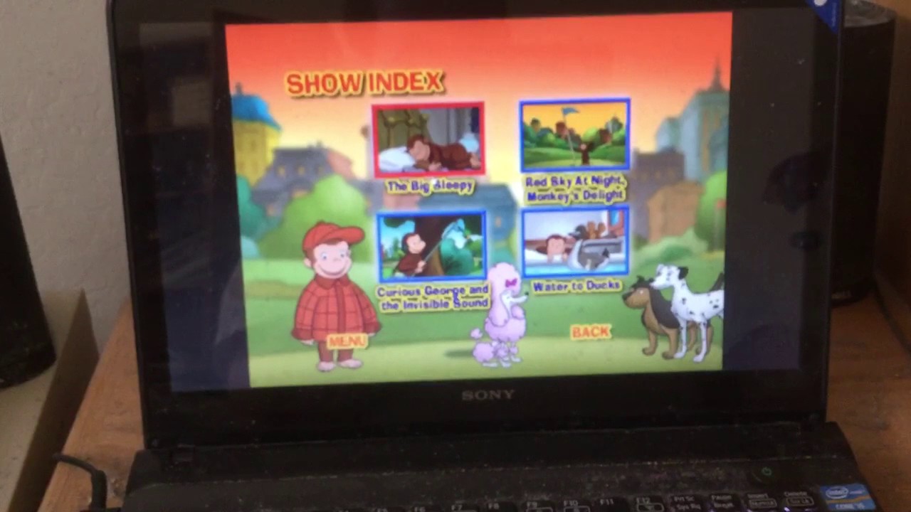 Menu Walkthrough of Curious George Sweet Dreams - YouTube