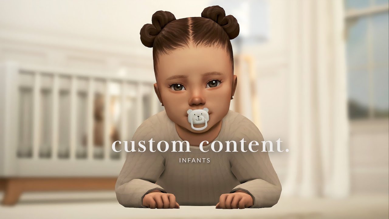 infant cc finds | los sims 4: contenido personalizado haul - YouTube