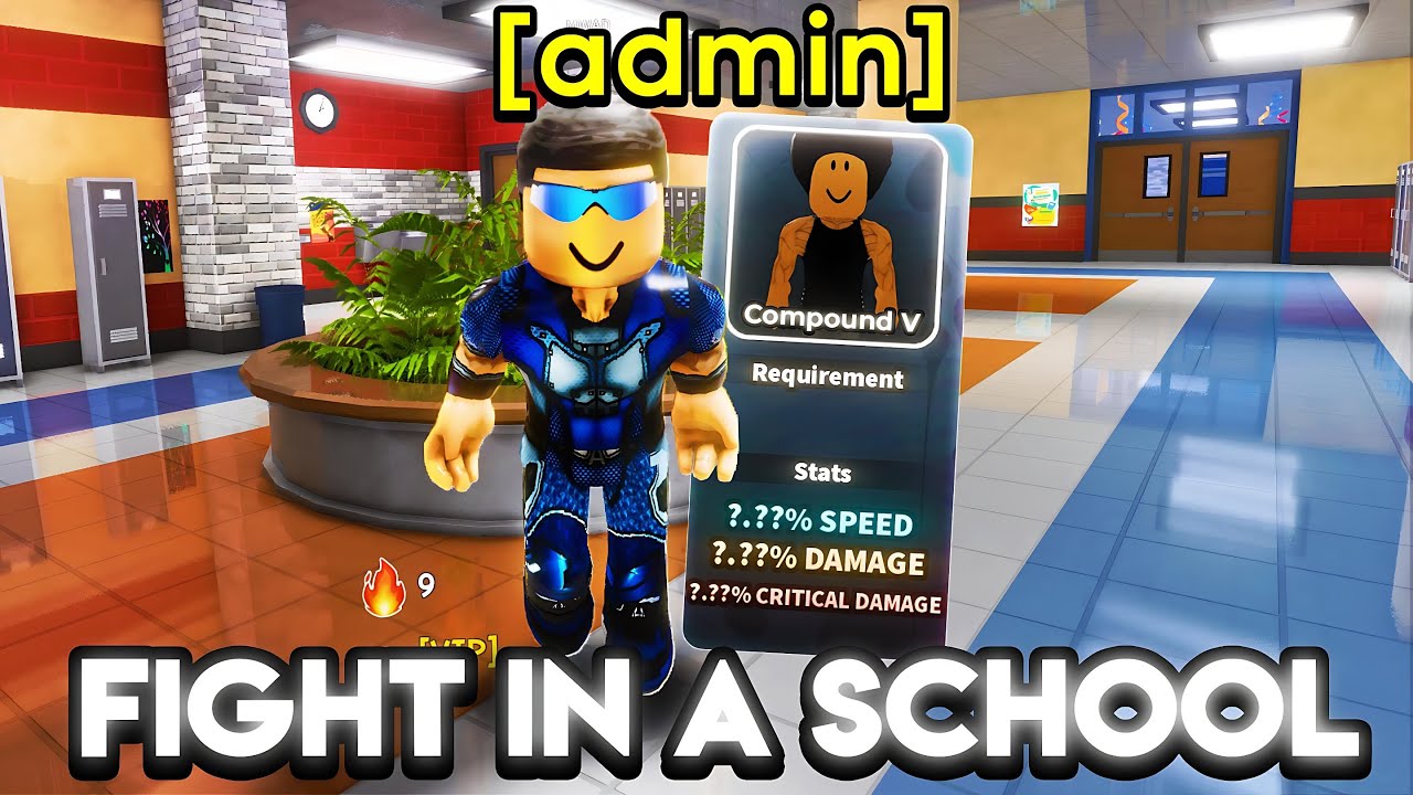 I Used COMPOUND V in Roblox Fight In A School - YouTube