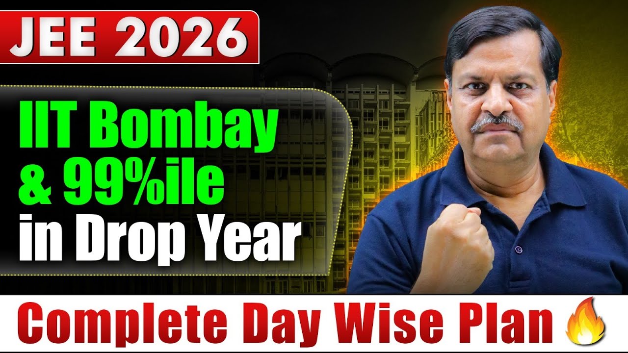 JEE Dropper 2026 : Get IIT Bombay & 99%ile💪🏻Topper Timetable for every ...