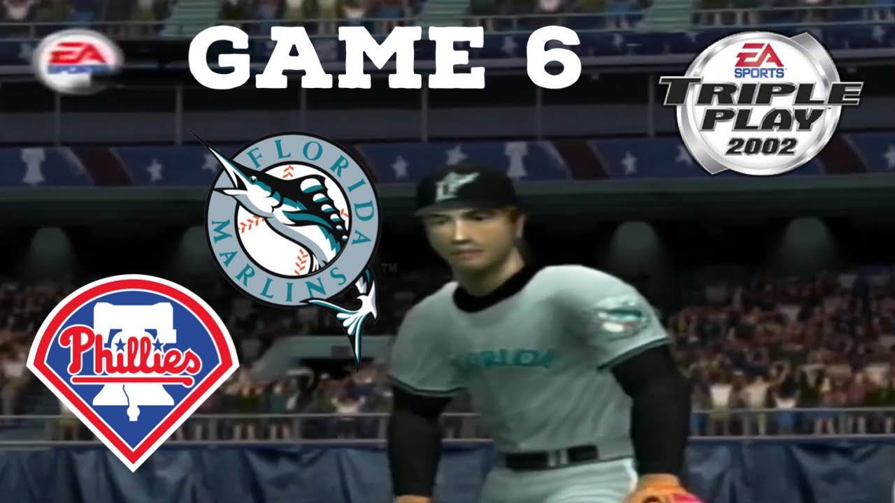 Triple Play Baseball 2002 Full Game sim: Marlins @ Phillies Game 6 ...