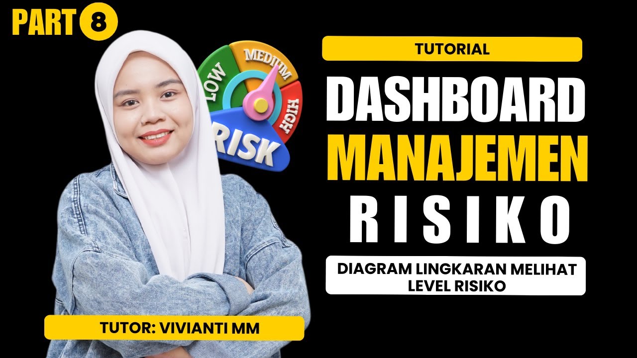 Tutorial Membuat Dashboard Manajemen Risiko Perusahaan - Diagram Lingkaran Melihat Level Risiko ...