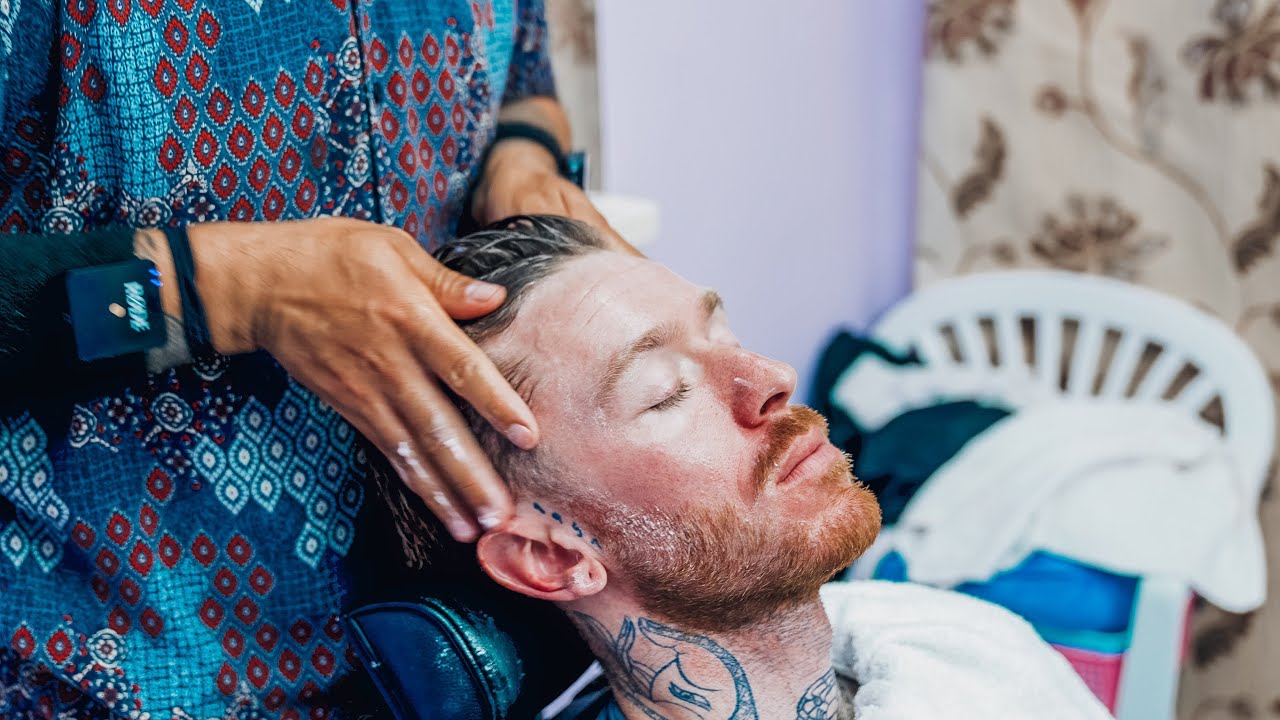 Asmr Facial Massage Neck Massage Soothing Barbershop Treatment