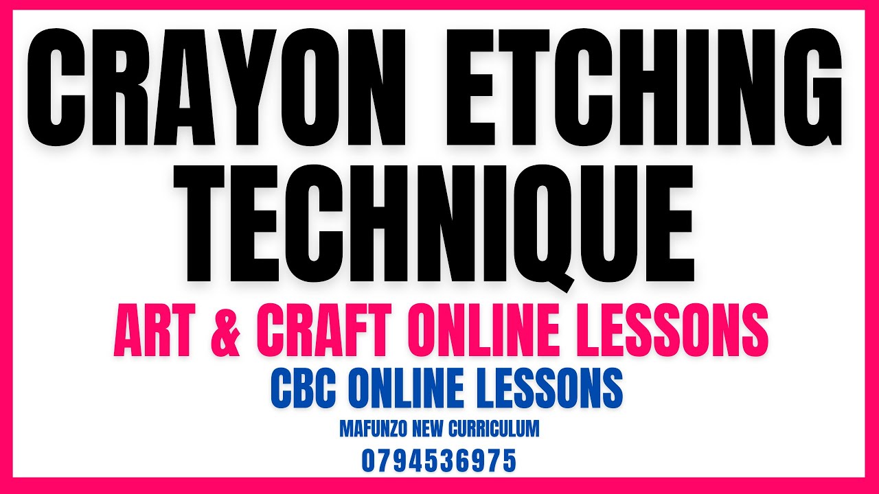 LIVE : CRAYON ETCHING TECHNIQUE CBC ONLINE LESSONS - YouTube