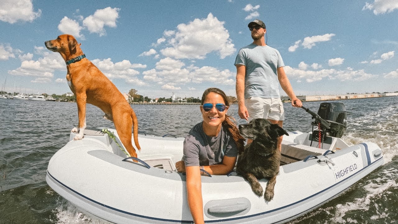 Our Brand New Highfield CL 340 Dinghy is DOG Approved - YouTube