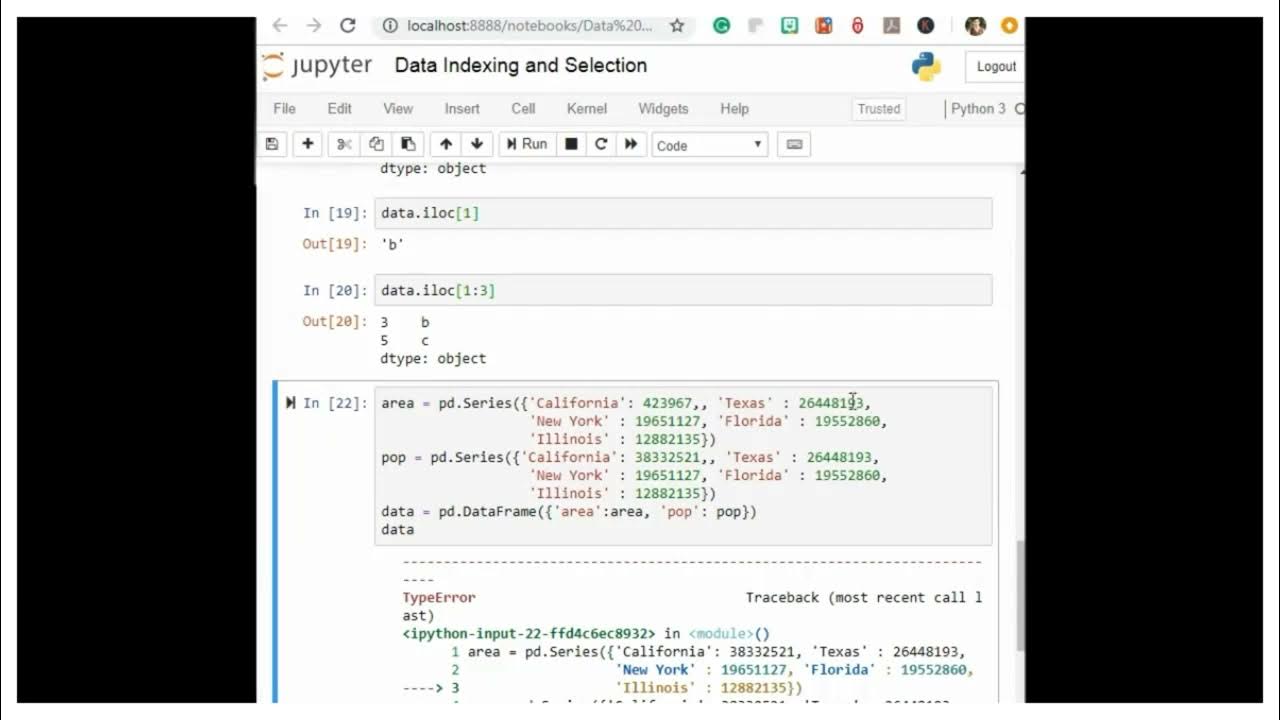 Data Selection in DataFrame || Python Tutorial || Pandas|| Data Science || Machine Learning ...