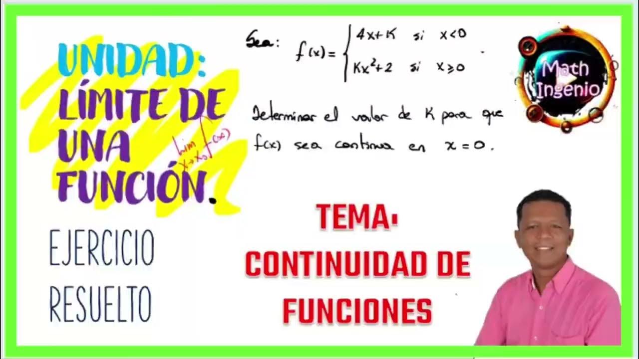 Continuidad de una función. Ejercicio resuelto. 3. - YouTube