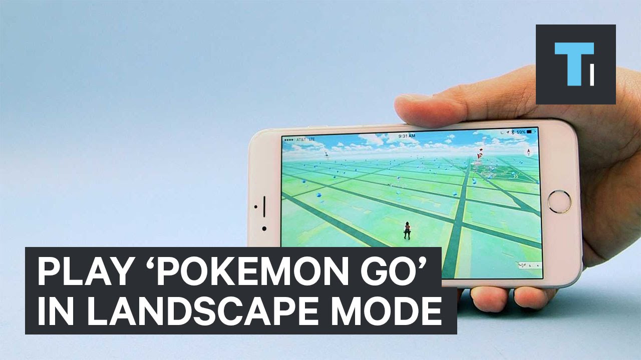 Play ‘Pokemon GO’ in landscape mode on the iPhone - YouTube