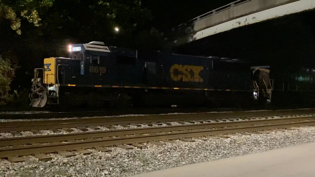 CSX SD50-3 Leads Autorack Train!! Connellsville, PA - YouTube
