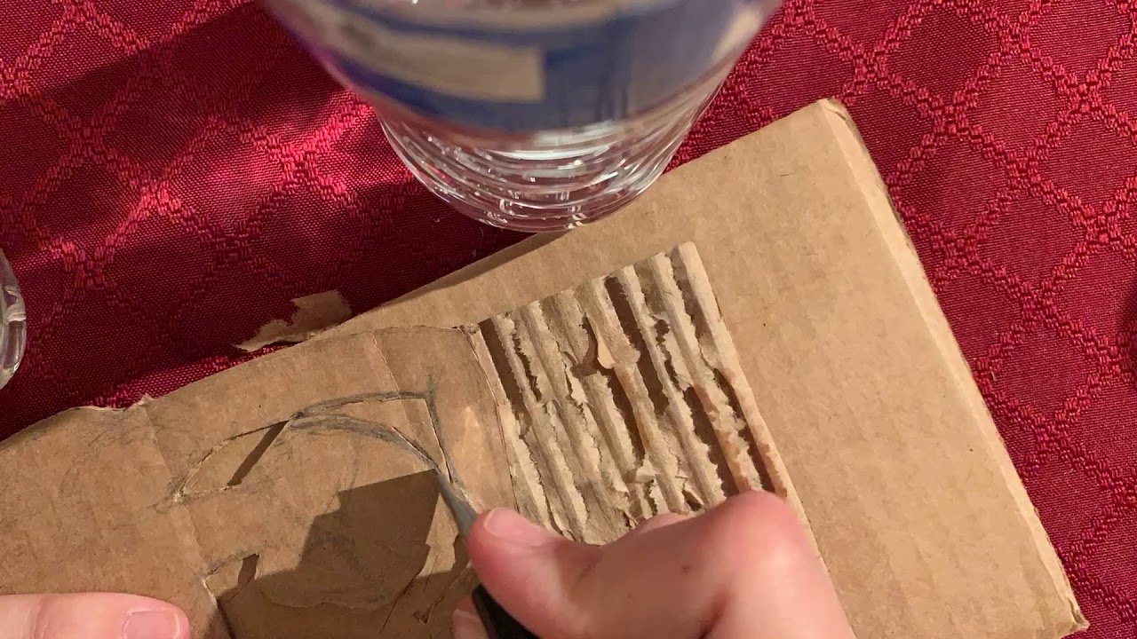 Cardboard Bas Relief #1 - YouTube