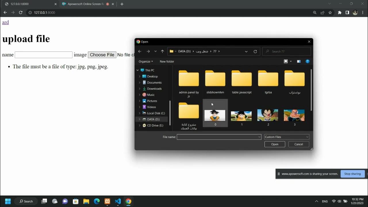 upload and display image by laravel - YouTube