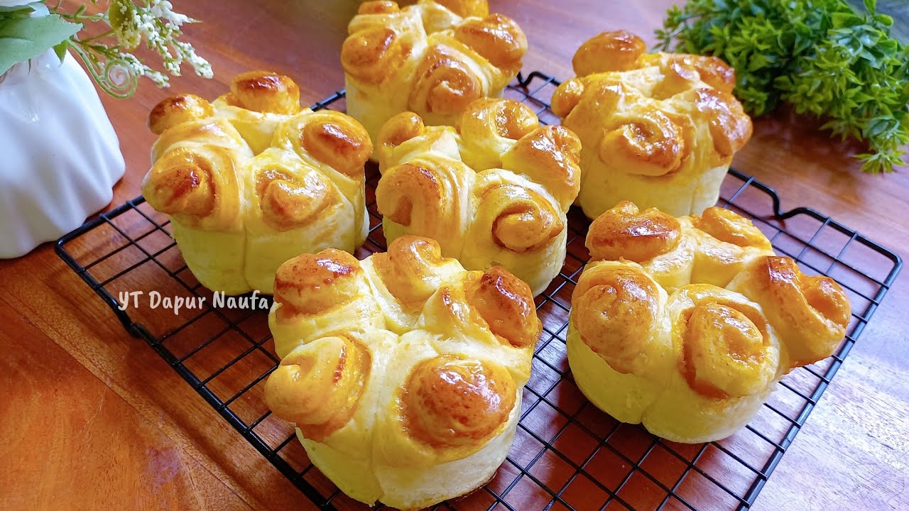 Roti Manis Labu Kuning | Variasi bentuk roti manis yang unik ala ...
