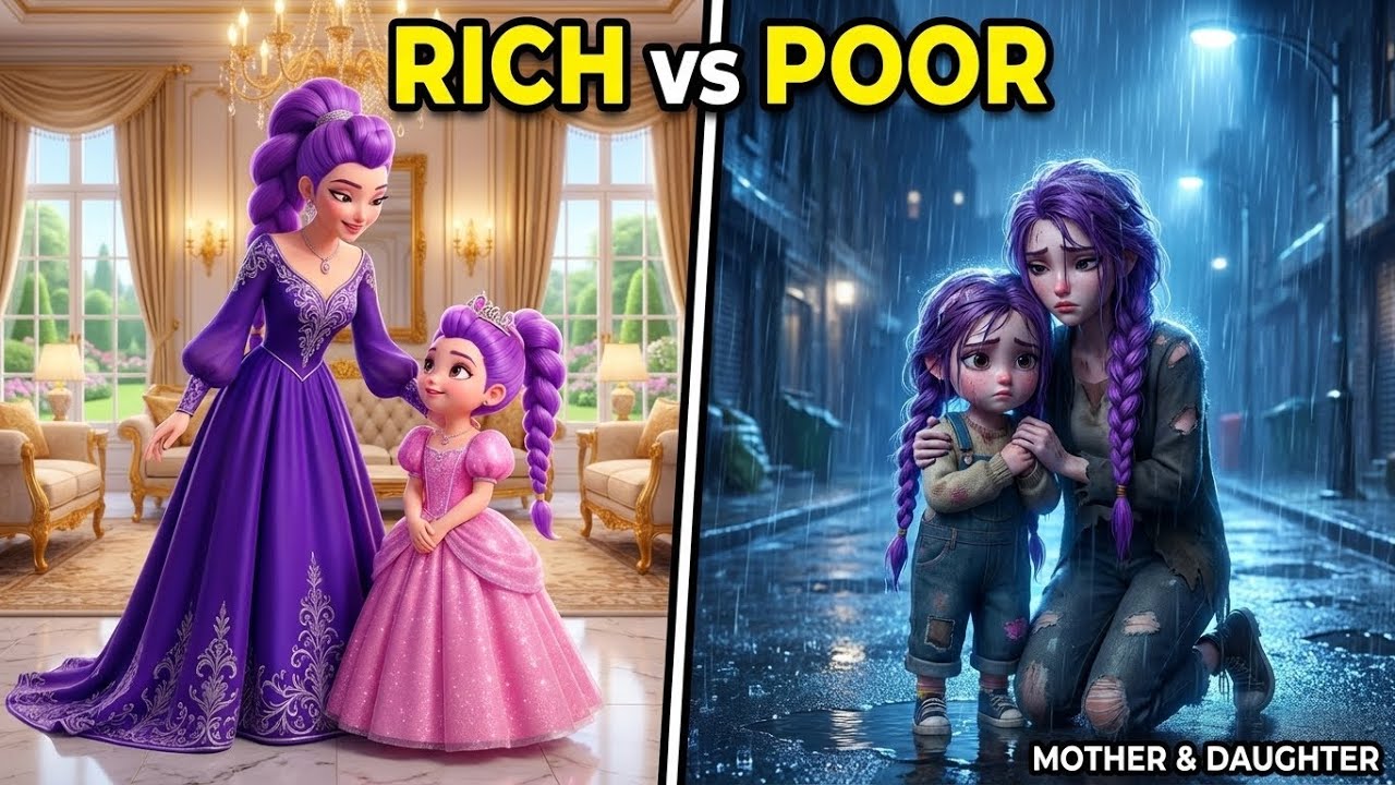 Single Mom and Daughter's Life Stories - Rich vs Poor, Kind vs Mean ...