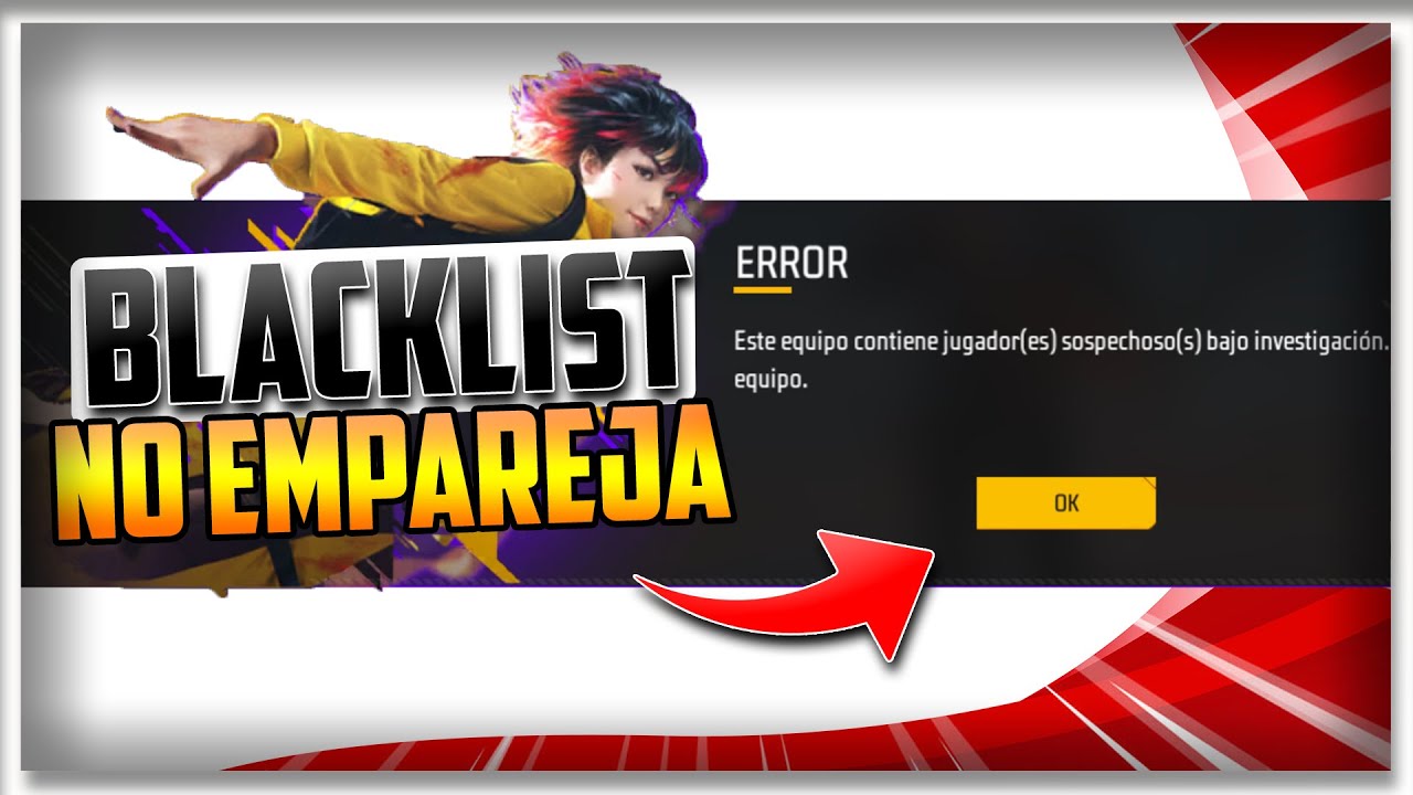 👉CÓMO SALIR de la BLACKLIST en FREE FIRE sin BANEO TUTORIAL COMPLETA - YouTube