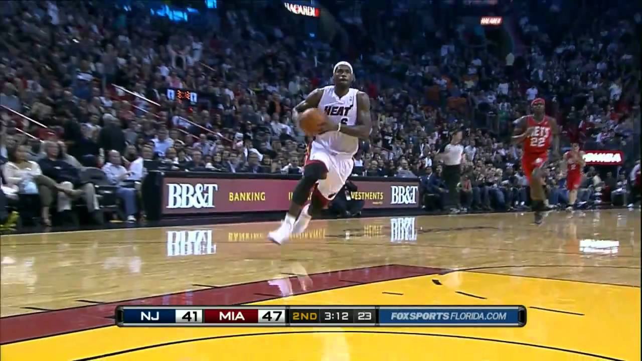 (NBA Season 10-11)-:LeBron James Reverse Windmill Dunk Vs. Nets - YouTube
