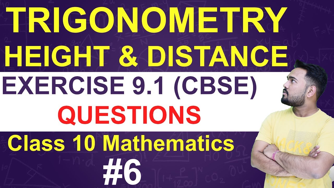 #6 | Trigonometry Height & Distance | Trigonometry (CBSE Class 10 ...