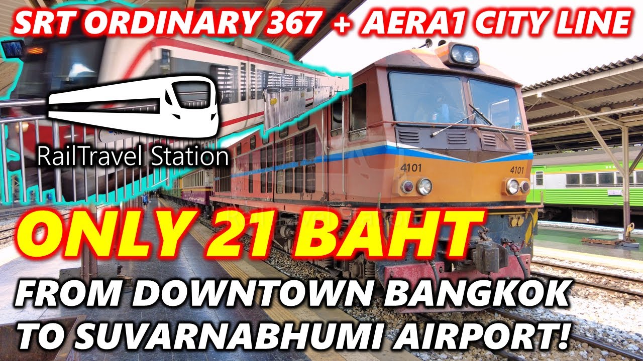 CHEAPEST TRAIN TO BKK SUVARNABHUMI AIRPORT! 🇹🇭🚆 SRT Eastern Line ...