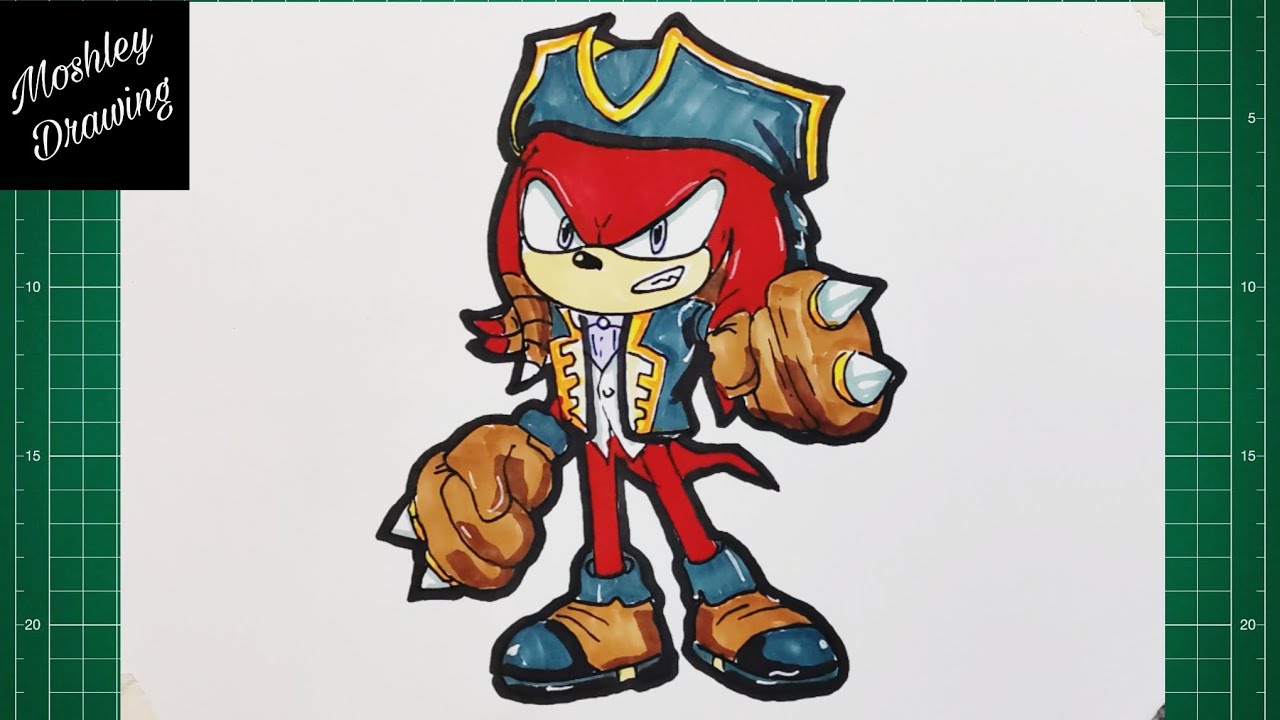 How to Draw Knuckles The Dread - YouTube