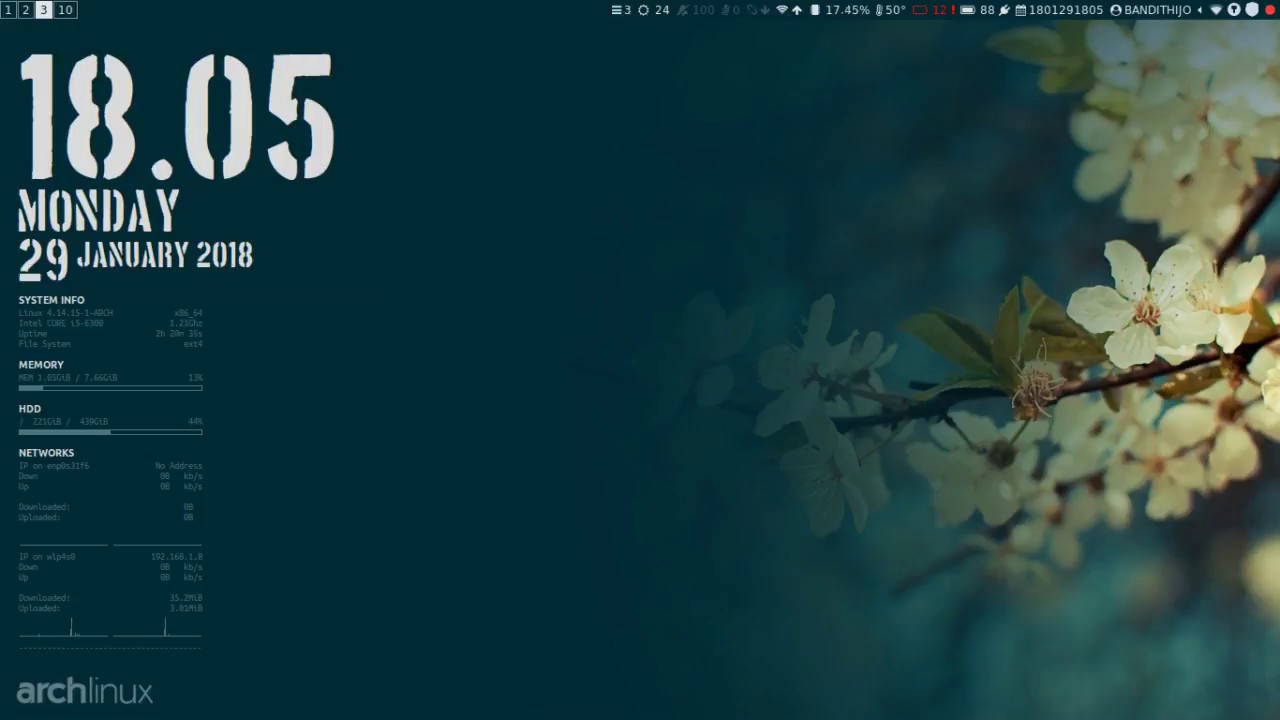 Arch Linux + i3wm + Numix Solarized Dark (Demo) - YouTube