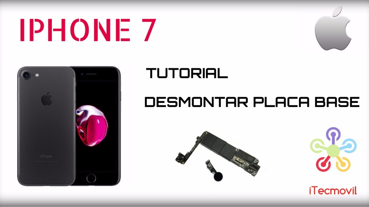 Desmontar iPhone 7 (PLACA BASE) - YouTube