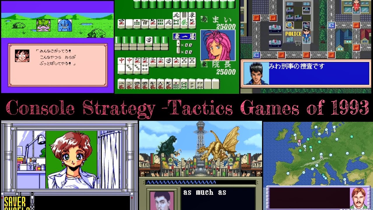 Console Strategy Tactics Games of 1993 - Compilation Part 4 - YouTube