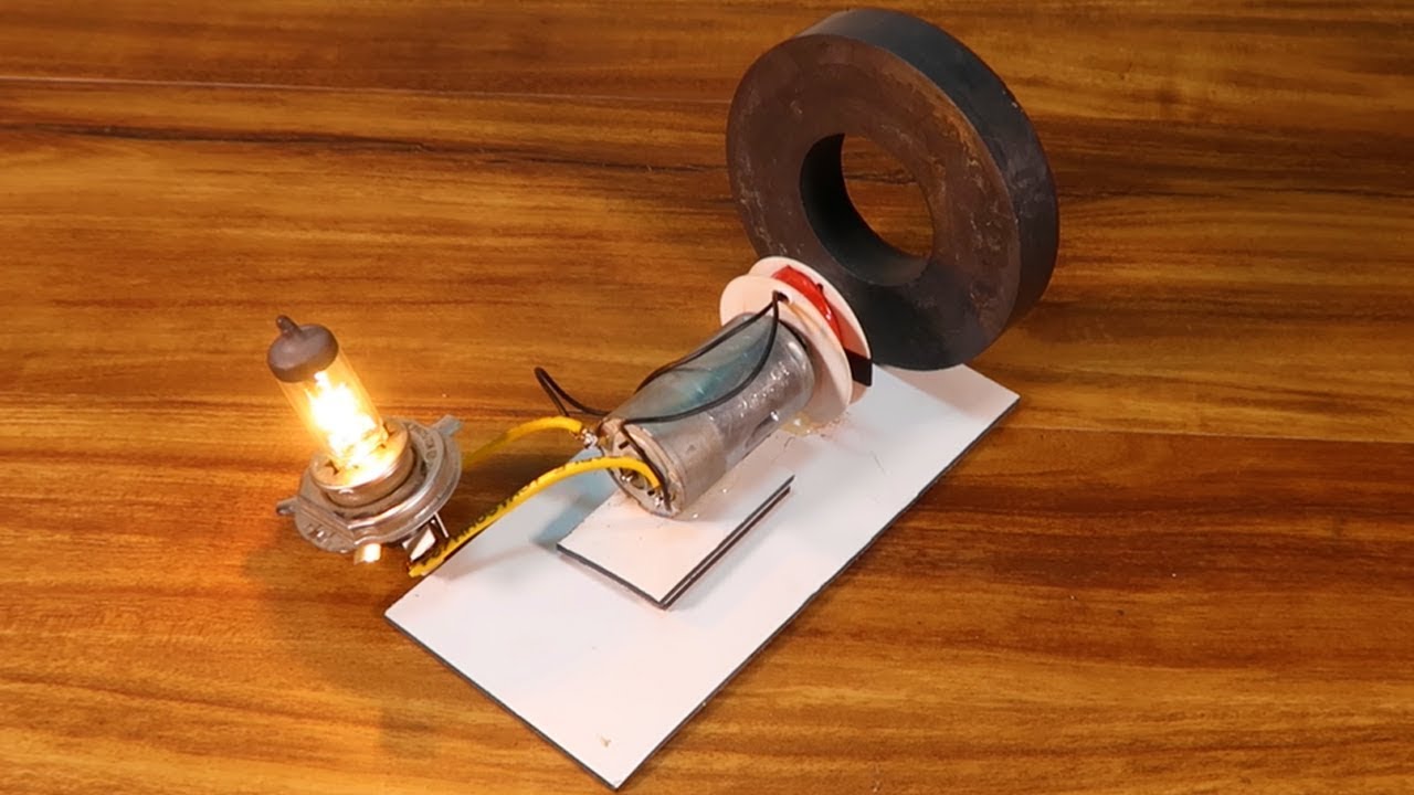 Free Energy Electromagnetic Generator Using Magnets - DIY - YouTube