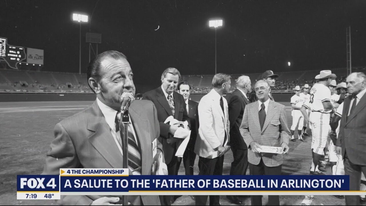 Vandergriff honored for bringing baseball to Arlington - YouTube