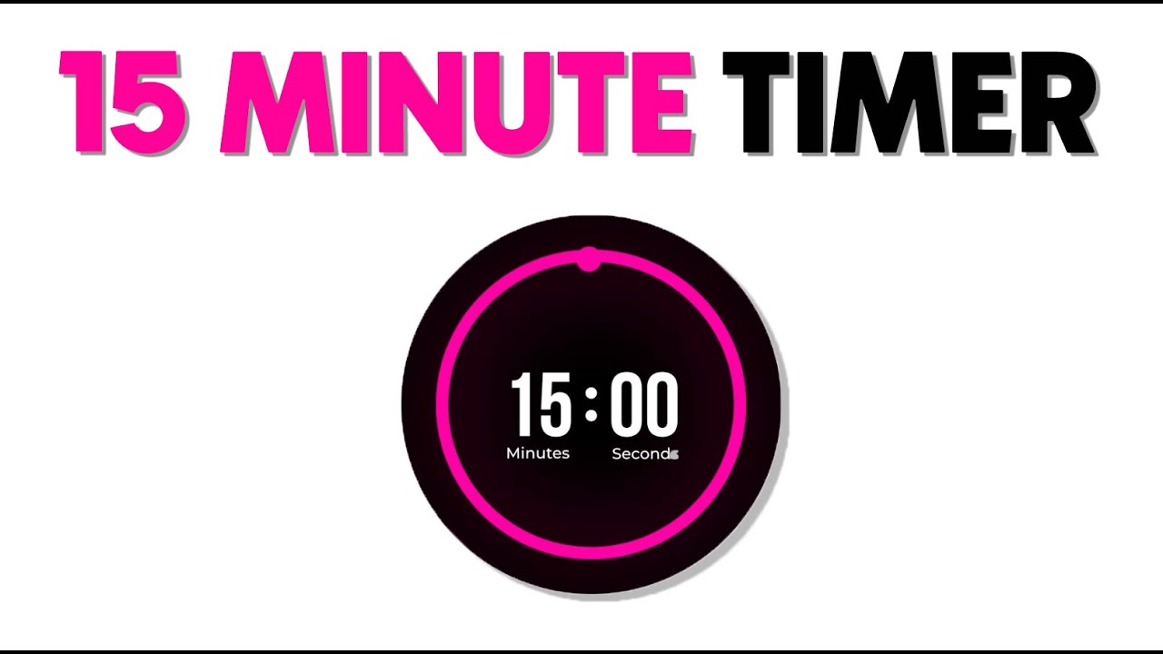 15 MINUTE STOPWATCH TIMER | STUDY, EXERCISE AND FOCUS - YouTube