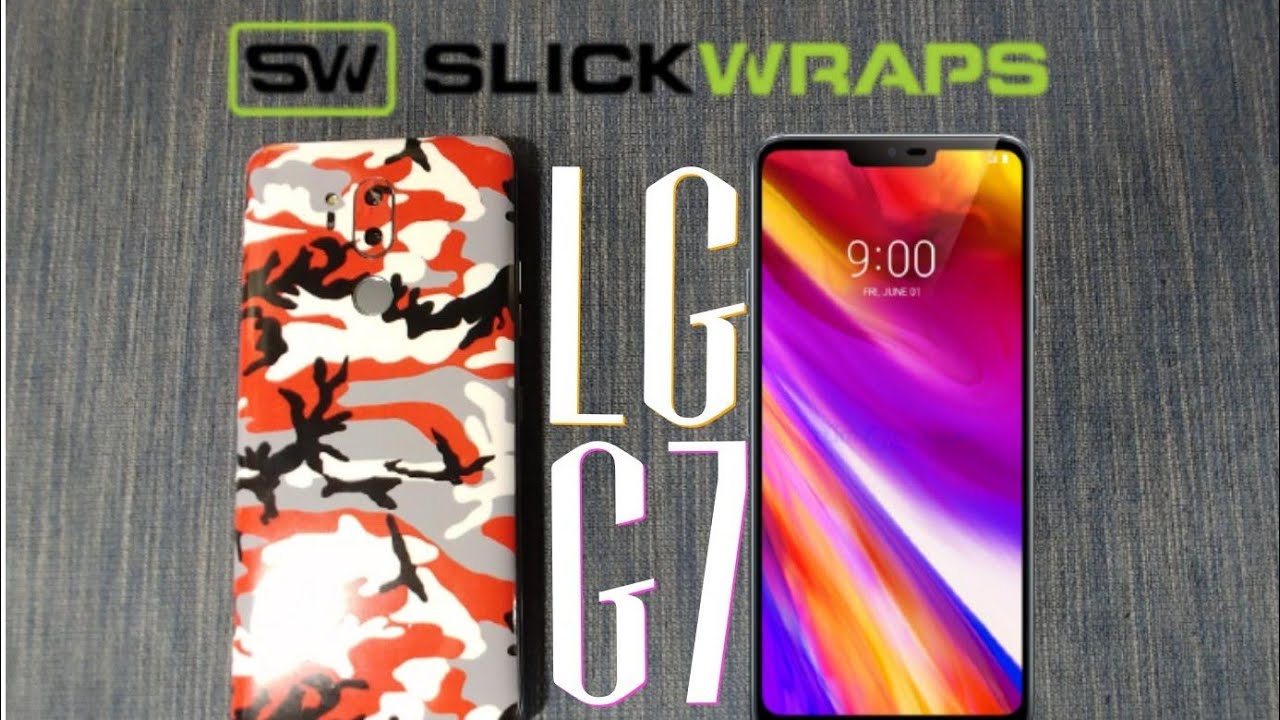 LG G7 Camo Skin by Slickwraps.. Install & Camera Test. - YouTube