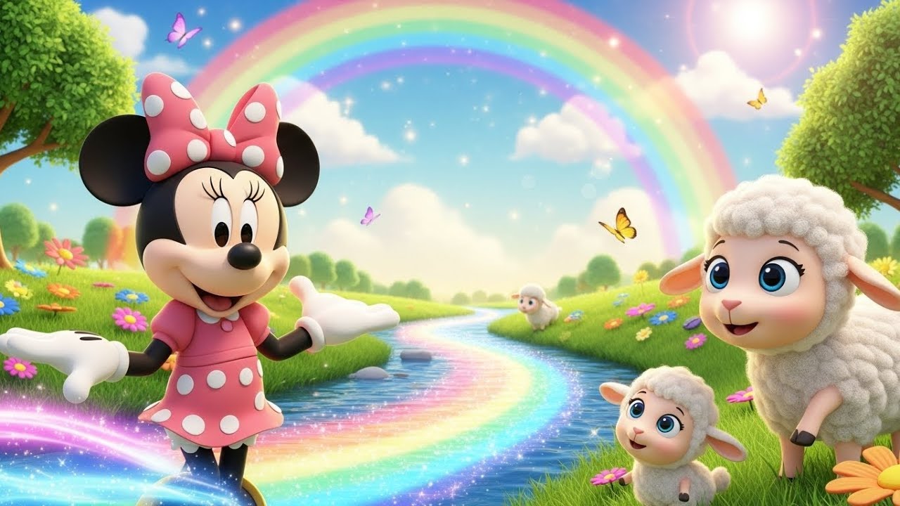 Minnie Mouse and the Sheep by Rainbow River 🌈🐭 | Sweet Kids Story - YouTube