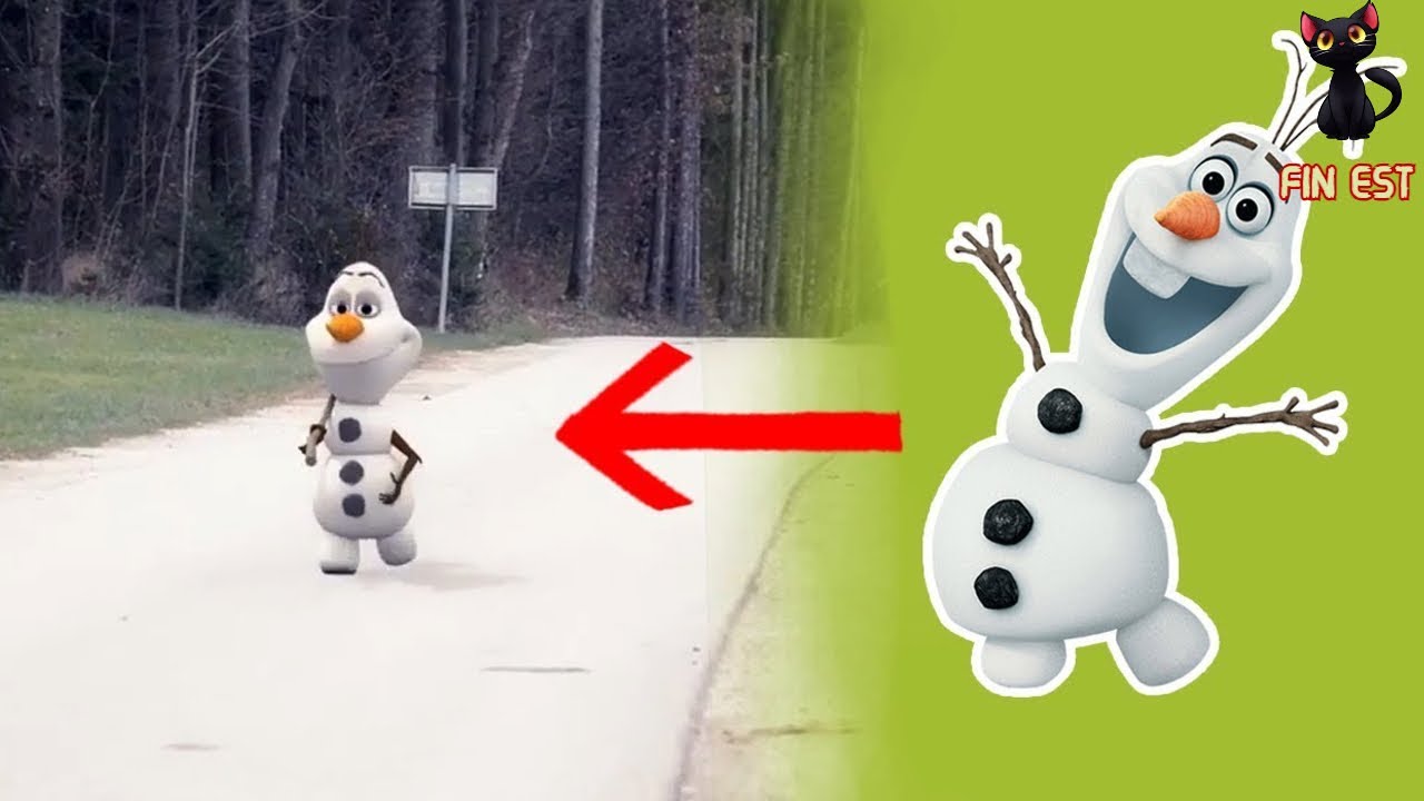 Top 6 Animated Characters Caught on Camera in Real Life Part 1 - YouTube