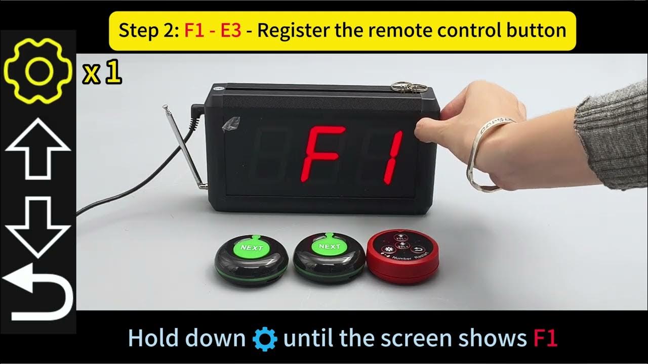 K-302+O1-N F1-E1 F1-E3 how to set . simple queue call system for ...