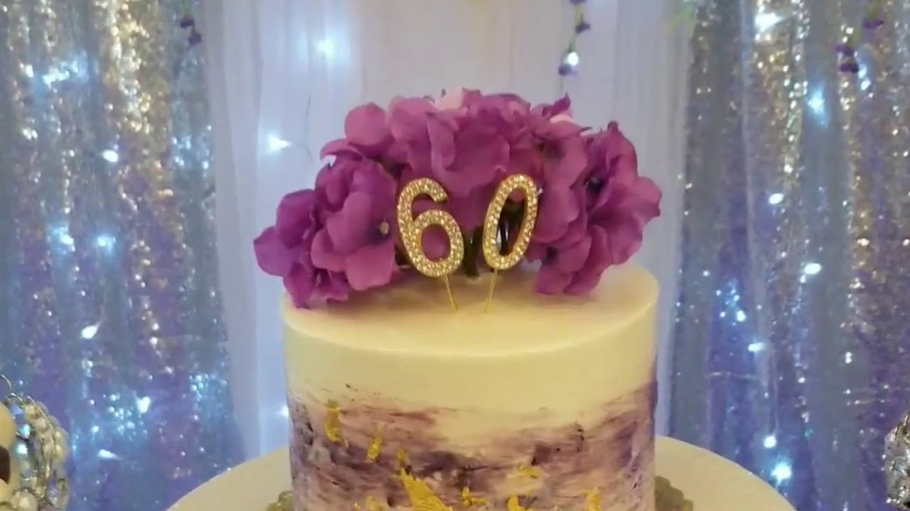 Purple and Silver Themed for 60th Birthday - YouTube