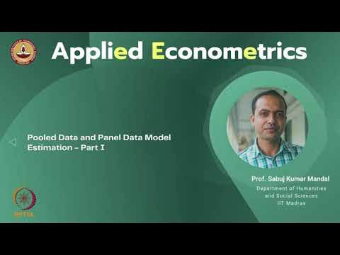 Pooled Data and Panel Data Model Estimation - Part I - YouTube