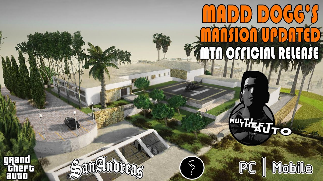 GTA San Andreas Madd Dogg's Mansion Update ! MTA, PC, Android ! - YouTube