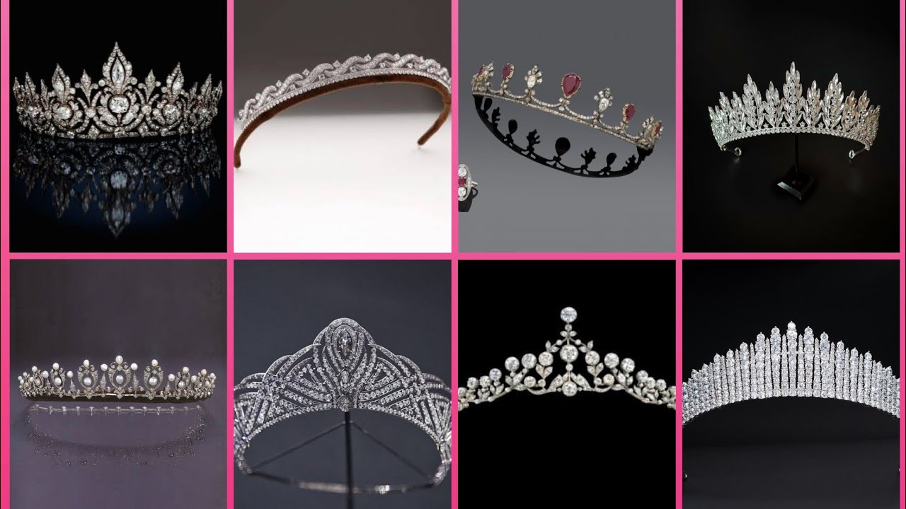 QUEEN’s TIARA DESIGNS and Crown expensive jewellery for Girls - YouTube