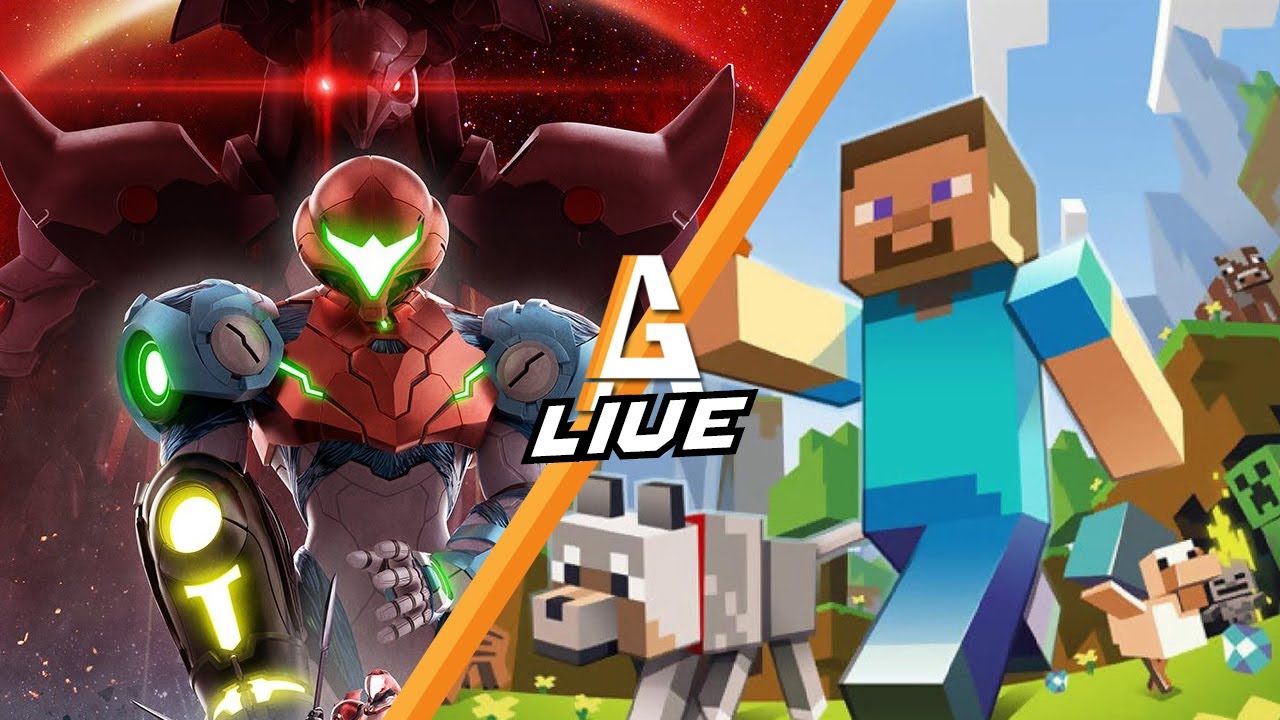 Metroid Dread HARD MODE + A-Game Tries Minecraft - YouTube