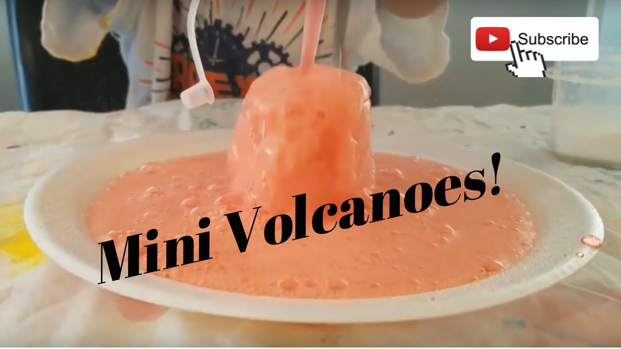 Mini VOLCANOES in all different COLORS! 🌈 - YouTube