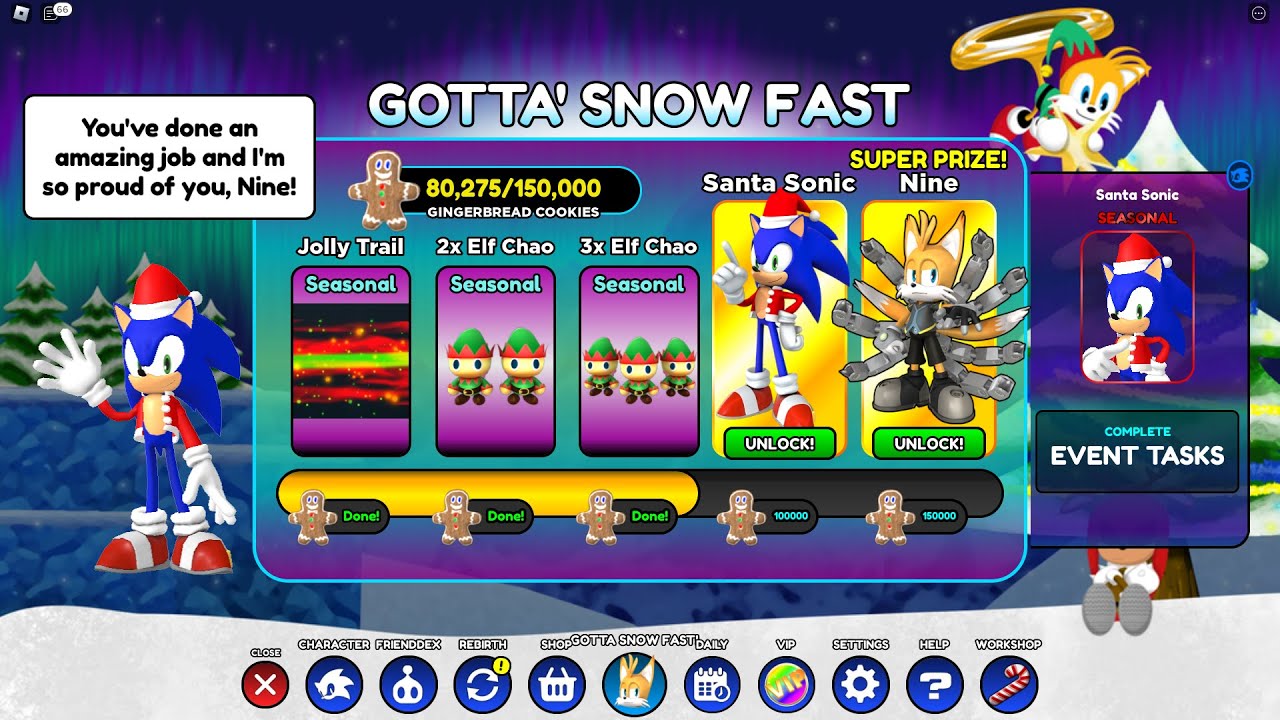 Unlocking Santa Sonic! (Gotta's Snow Fast EVENT) - YouTube
