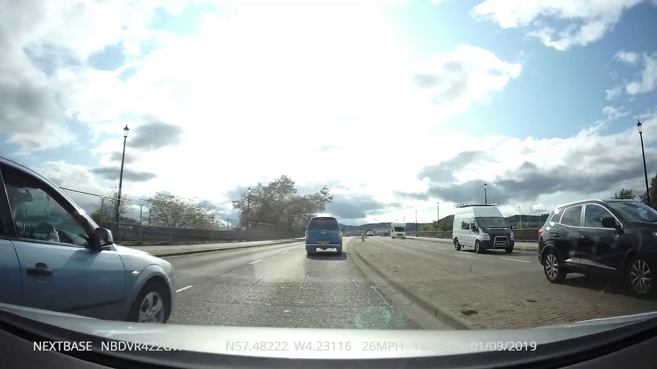 Dashcam - Shore street roundabout, Inverness -1st September 2019 - YouTube