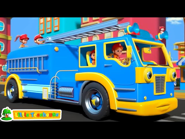 Wheels on the Firetruck - Fire Brigade + More Vehicles Songs for ...