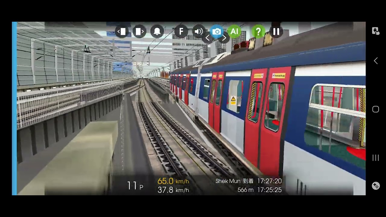 Hmmsim 2 MTR Ma On Shan Line From Tai Wai to Wu Kai Sha MLR-Train - YouTube