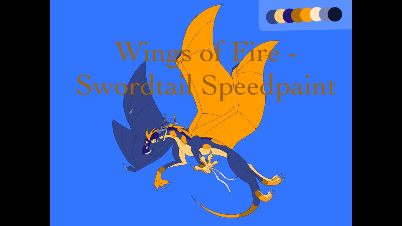 Wings of Fire: Swordtail Reference Speedpaint - YouTube