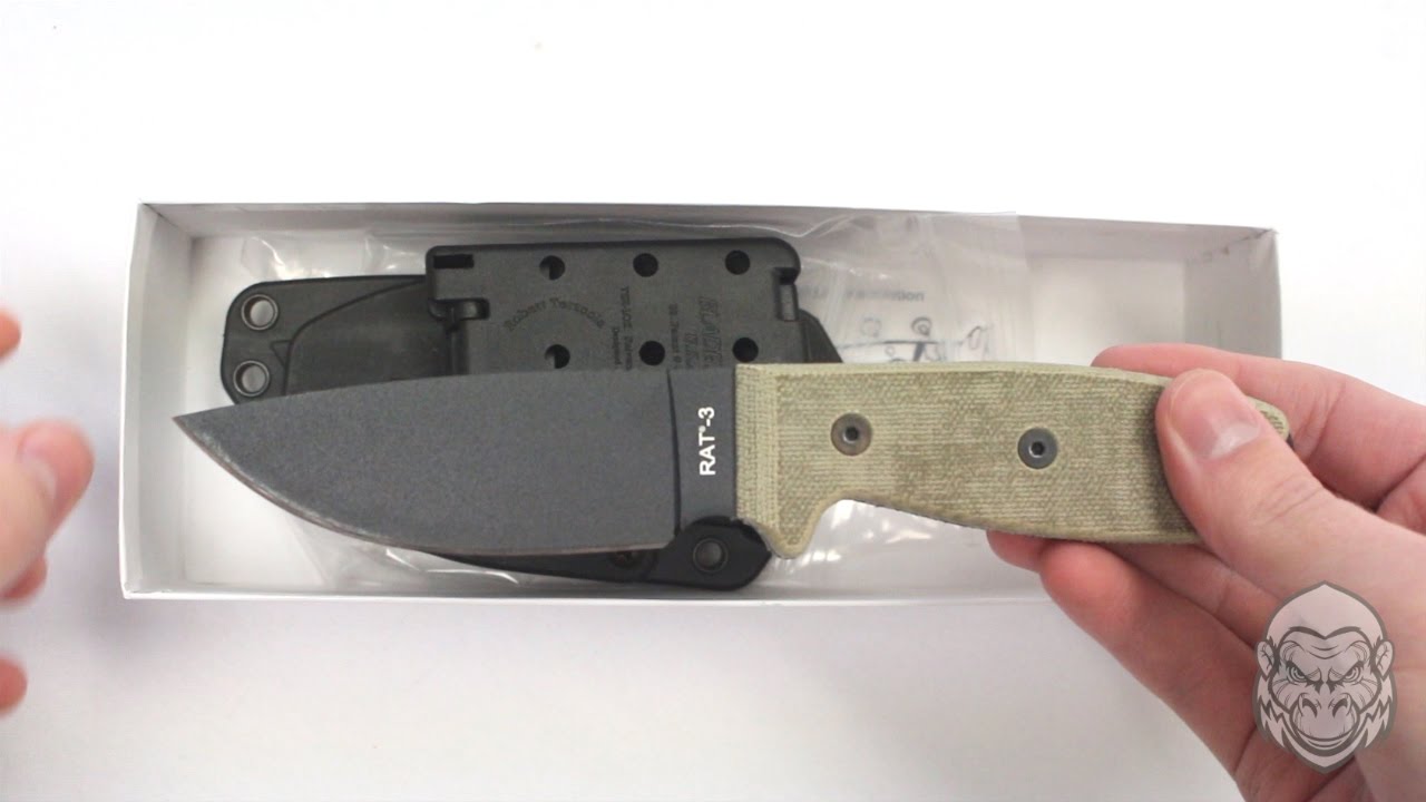 OKC RAT-3 Fixed Blade Knife - YouTube