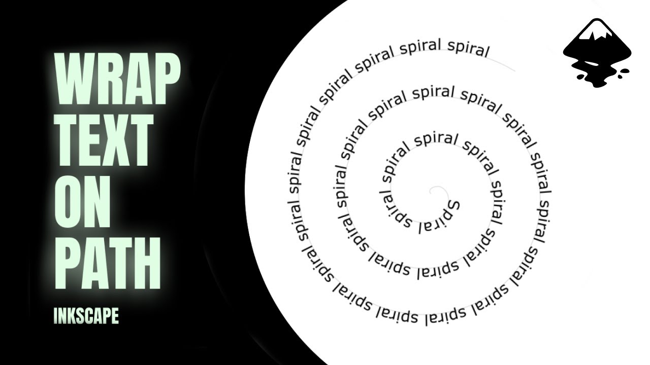 Inkscape: How to Wrap Text on Path - YouTube