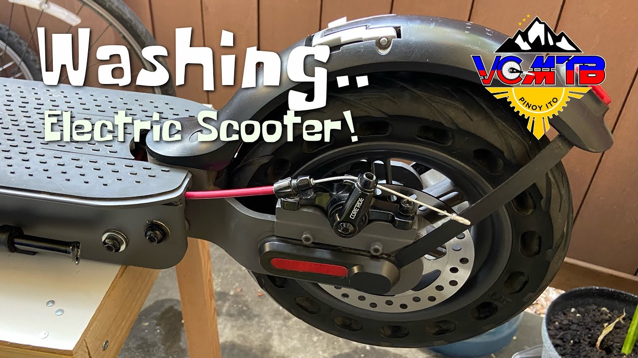 Washing Electric Scooter/Easy Way to clean/Electric Scooter - YouTube