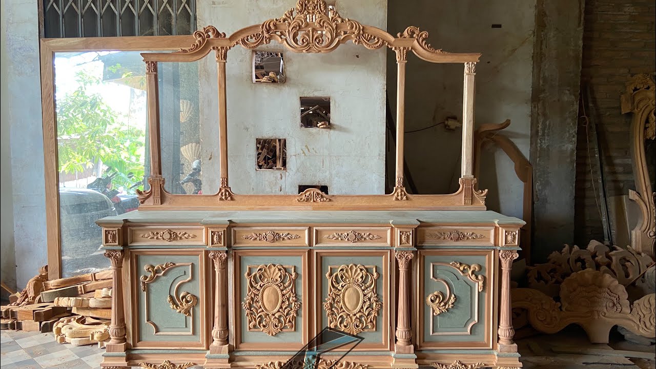 Buffet Mewah Model Italia Dengan Bahan Kayu Mahoni Dan MDF untuk Mr ...