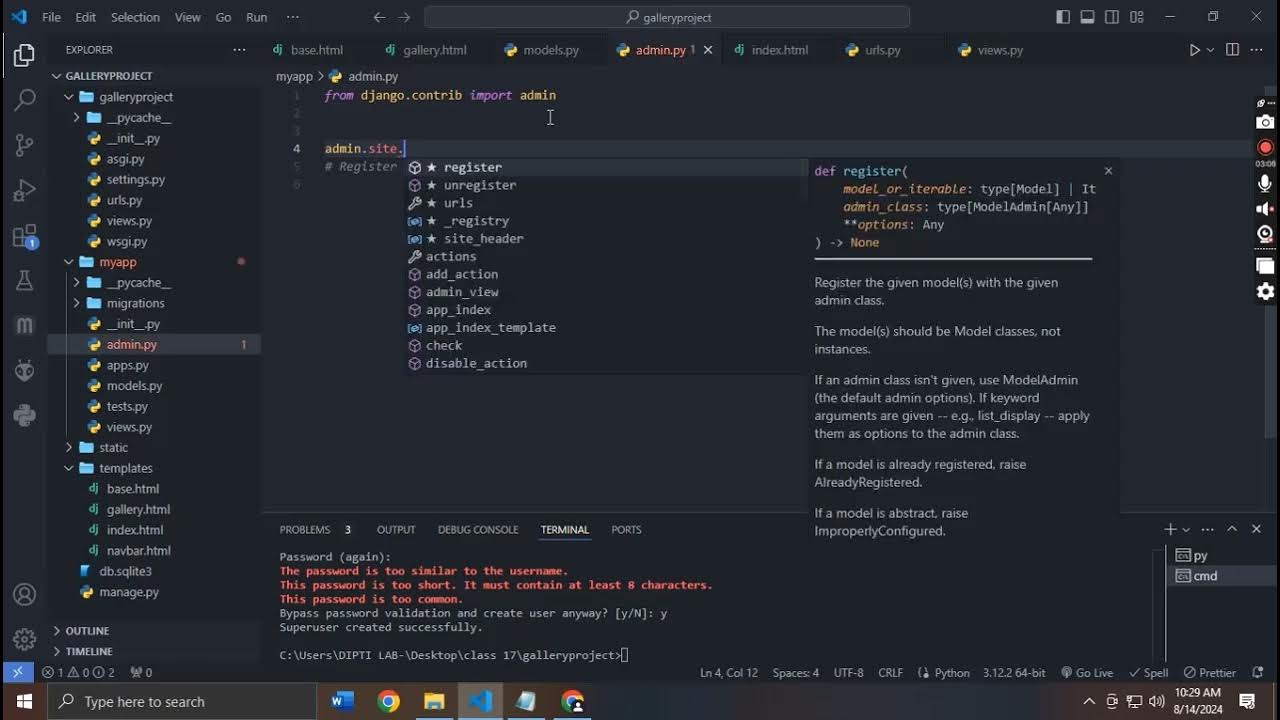 Template Mastering, Model, Migration and get data from Database using python django. - YouTube