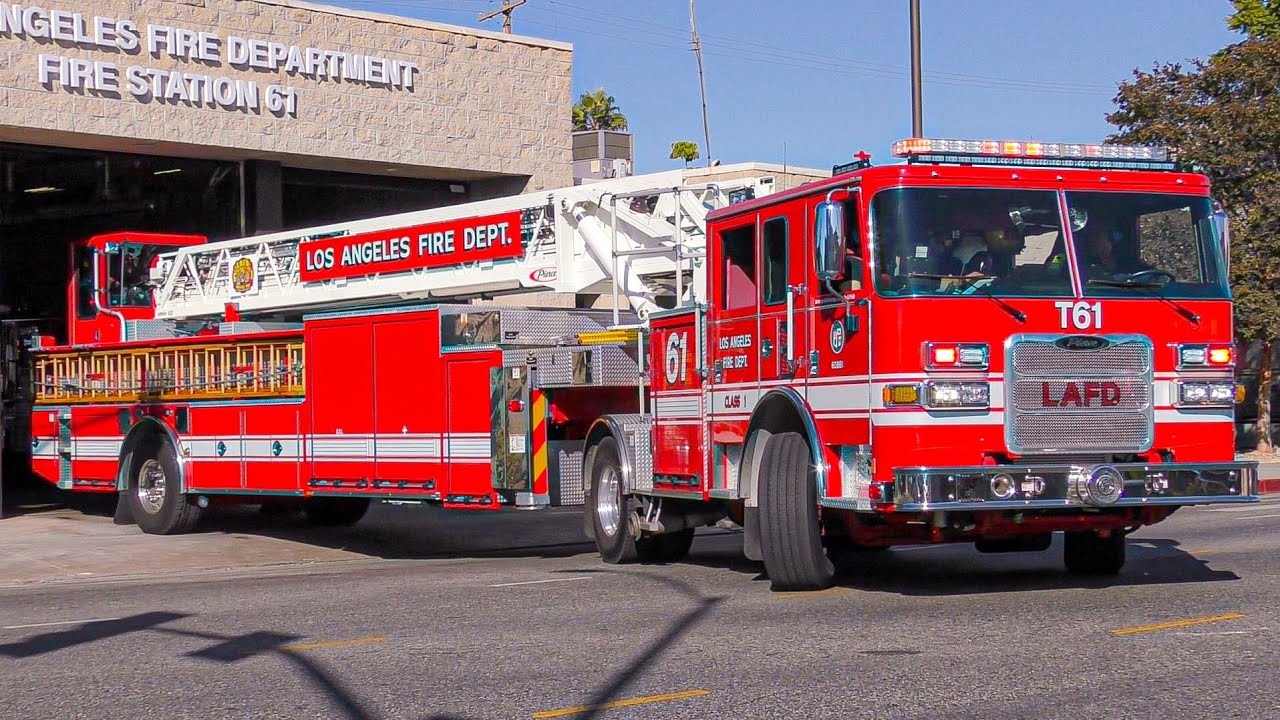 *Back in Frontline after Two Years* LAFD Light Force 61 Responding ...